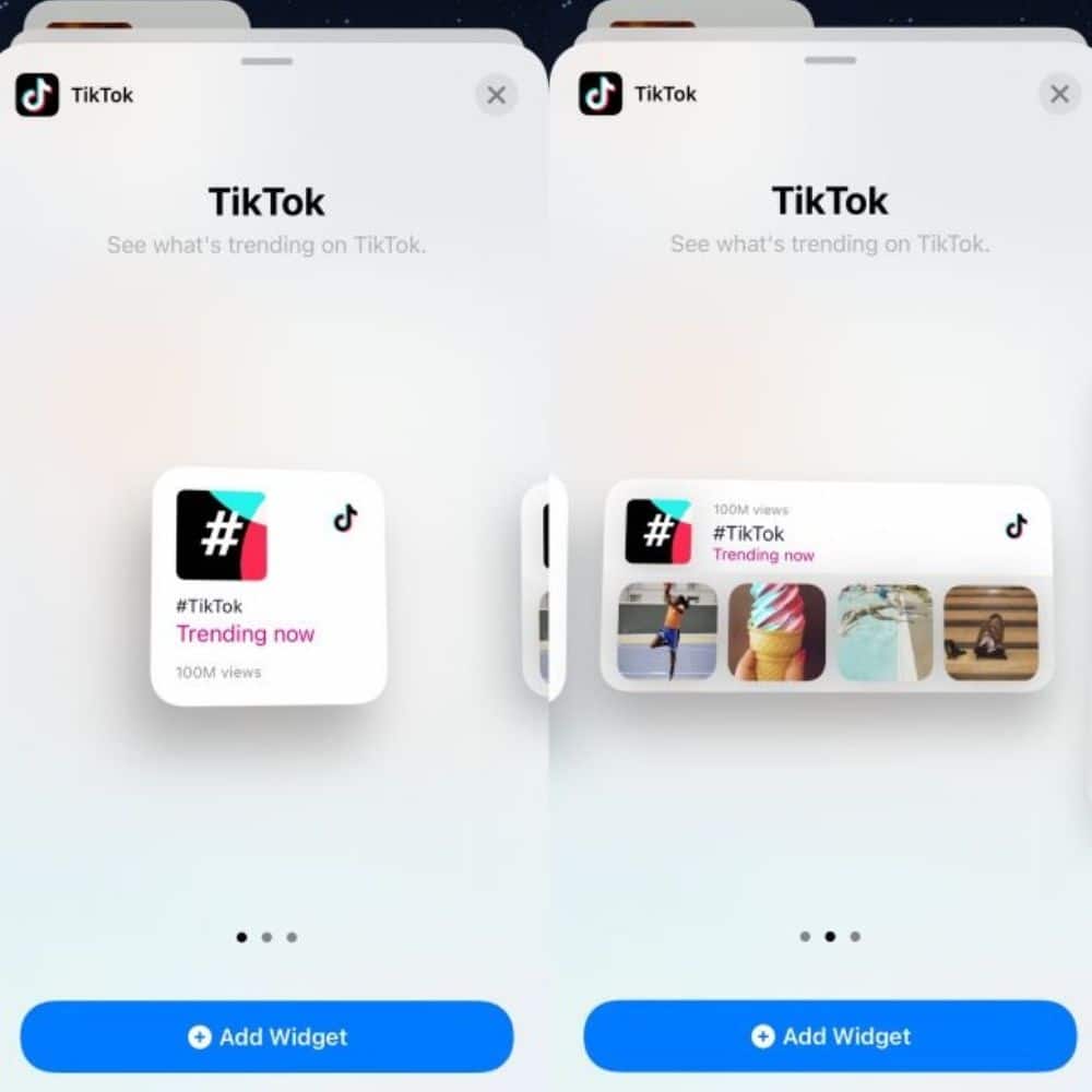 TikTok divulga suporte para widgets na home do novo iOS - Vida Celular