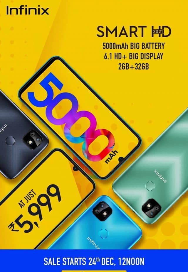 Infinix lança o HD Smart 2021, novo celular de entrada da marca